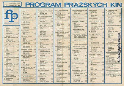 Programy pražských kin - Obchod Terryho ponožky - filmové plakáty, knihy/časopisy, filmy, hudba ...
